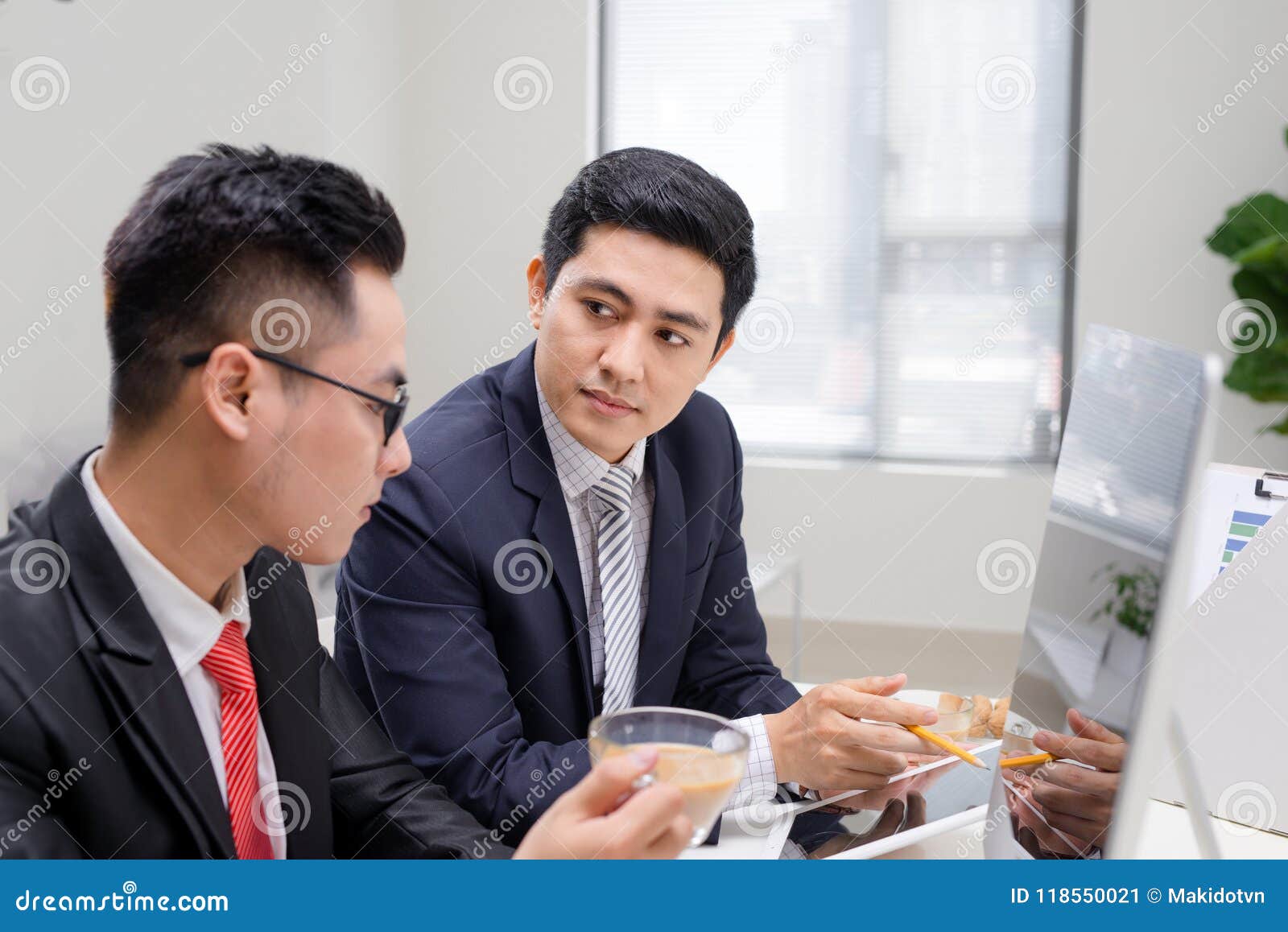 Portrait of a Good Team Work at Office Stock Image - Image of portrait ...