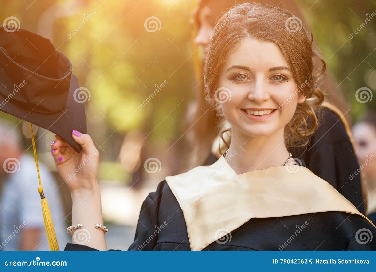 Portrait of Graduated Student Stock Photo - Image of mortarboard, adult ...