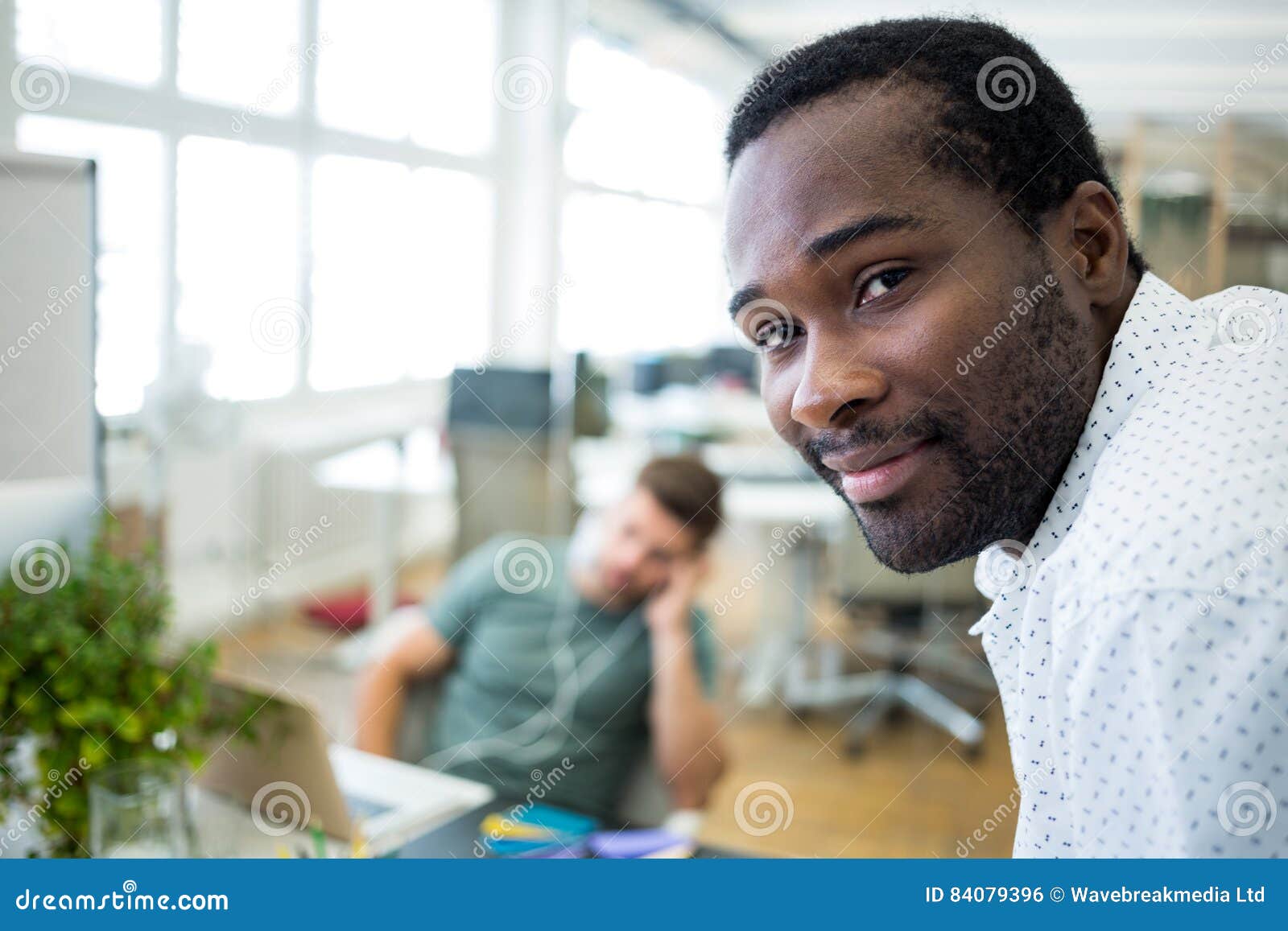 Portrait of Graphic Designer Smiling at Camera Stock Photo - Image of ...