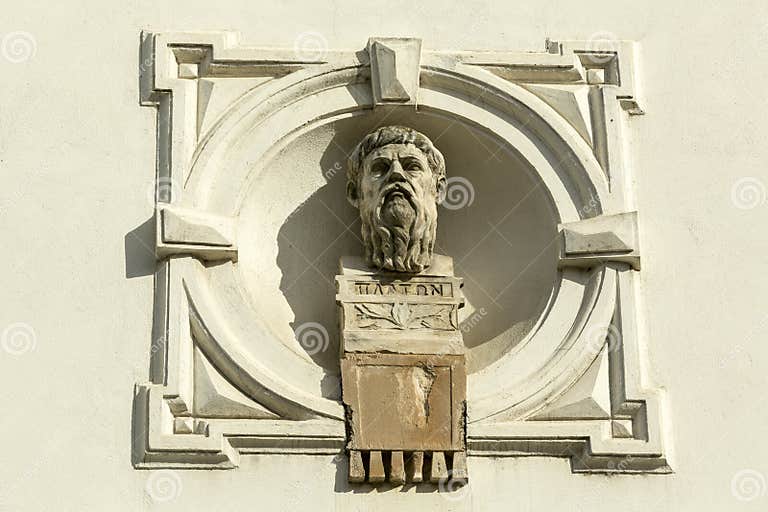 Portrait of the Greek Philosopher Platon Stock Photo - Image of museum ...