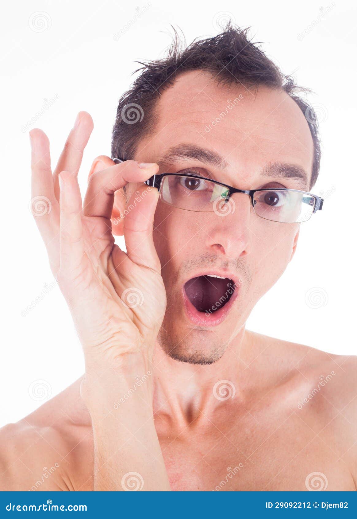 Portrait of Grimacing Young Man Stock Photo - Image of friendly ...