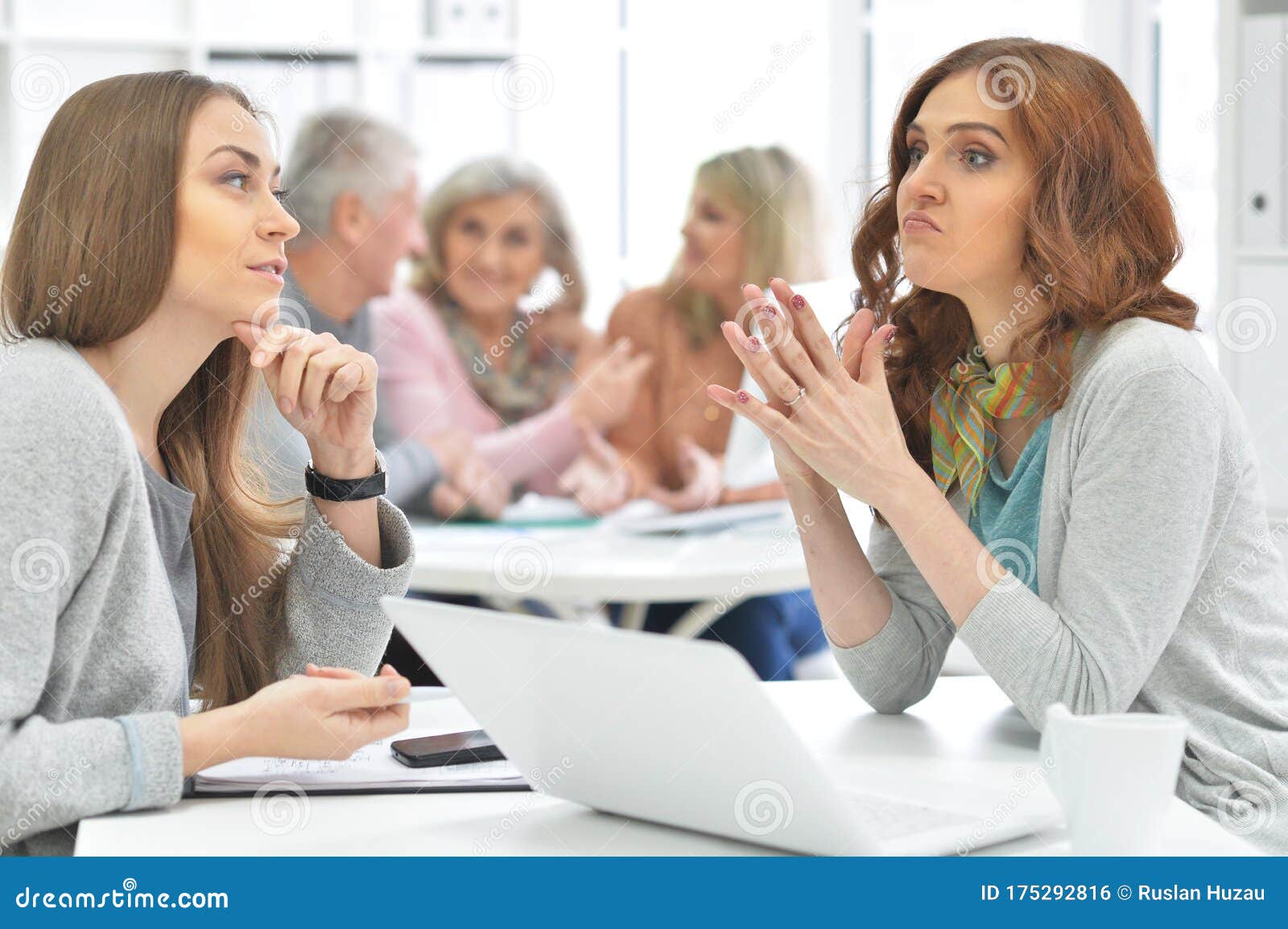 Portrait of Group of Active Business People Working Stock Photo - Image ...