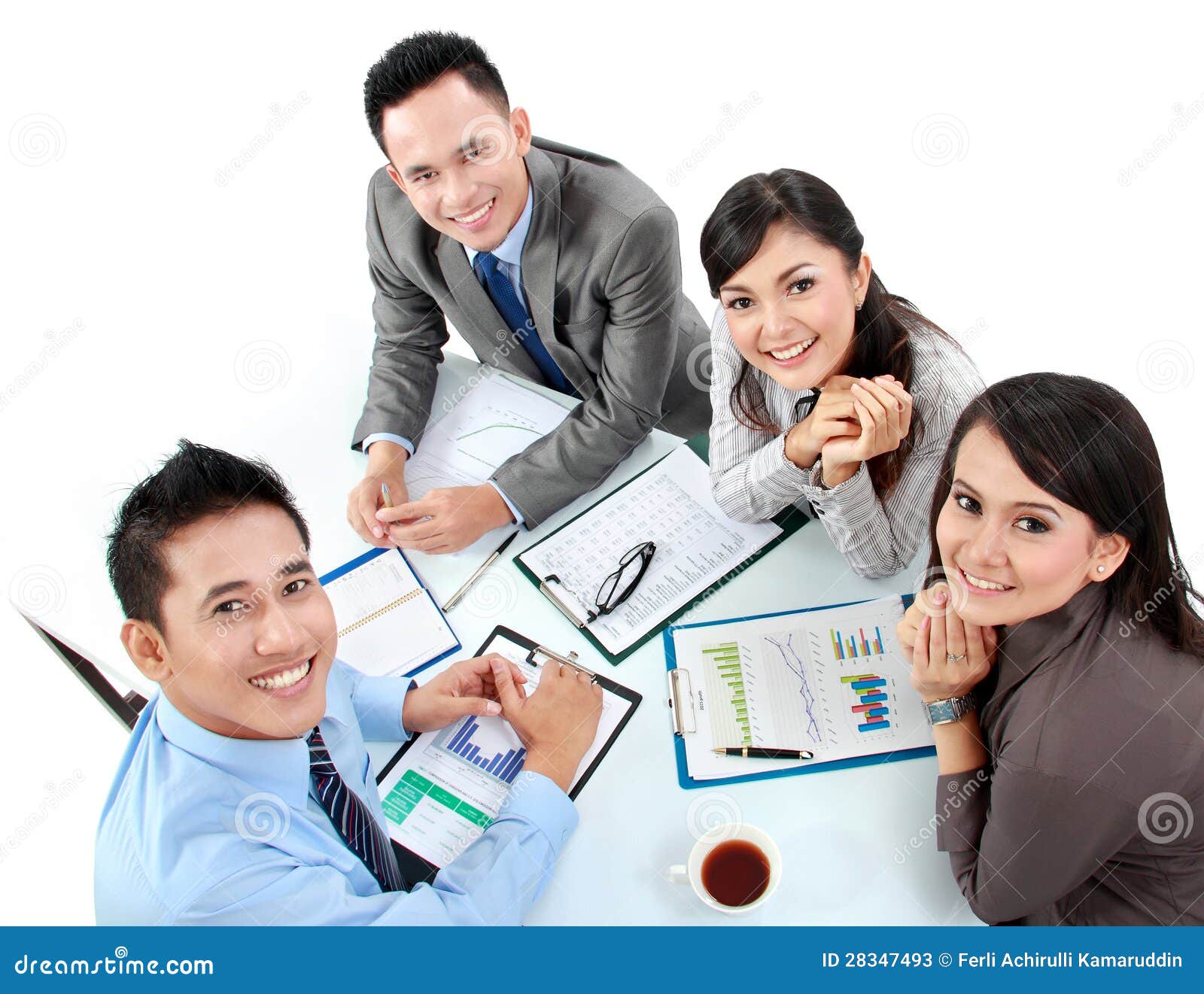Portrait of Group Executives Stock Image - Image of female, colleague ...