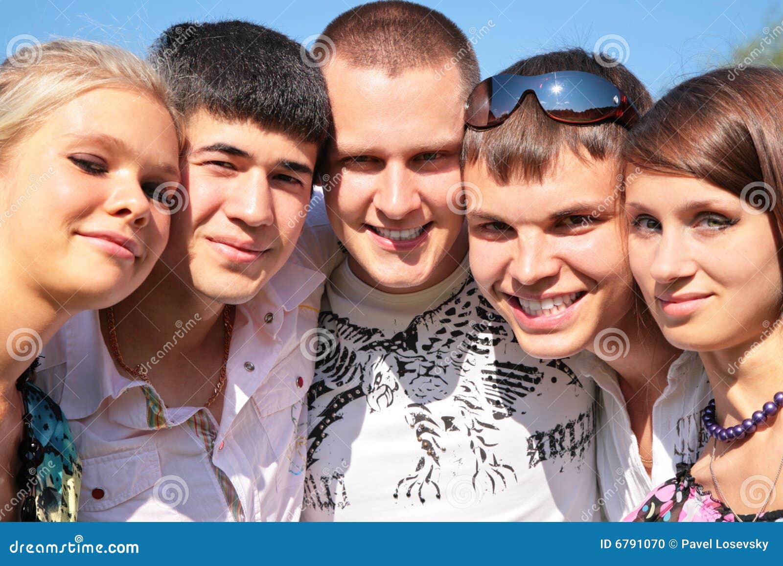 Portrait of Group of Friends Stock Photo - Image of park, blonde: 6791070