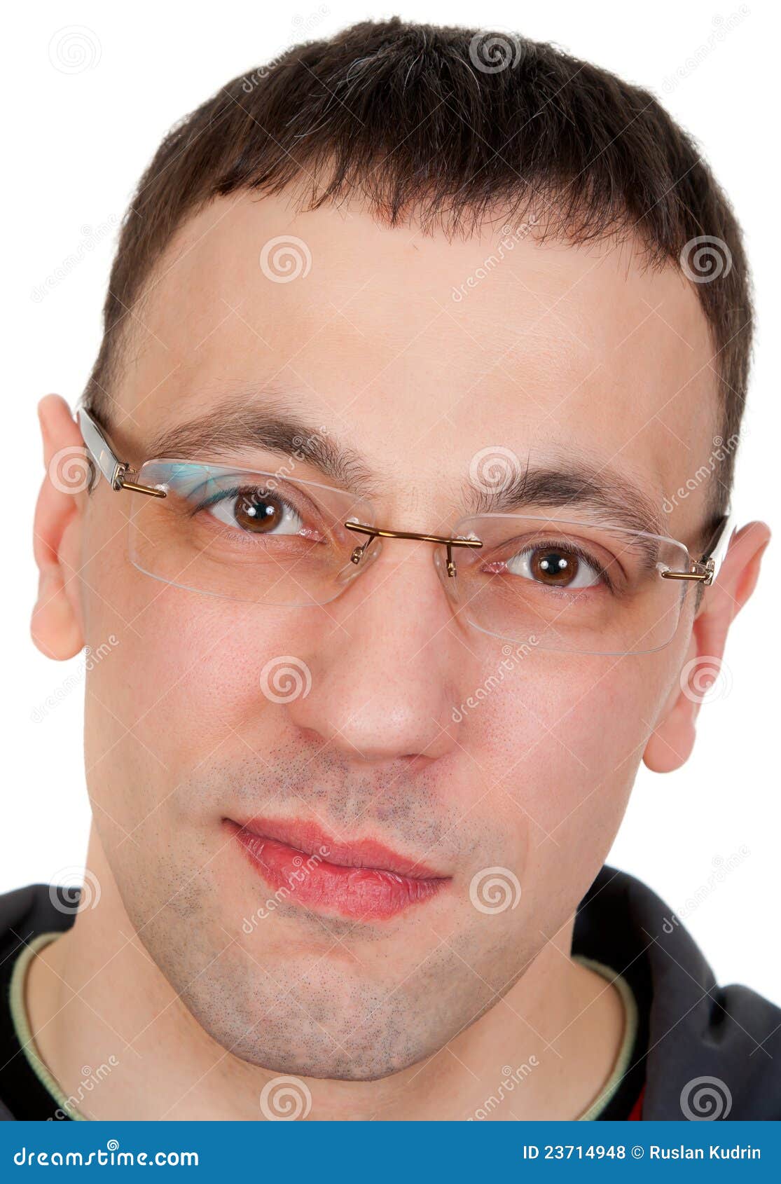 Portrait of a Guy in Glasses Stock Photo - Image of masculine, person ...
