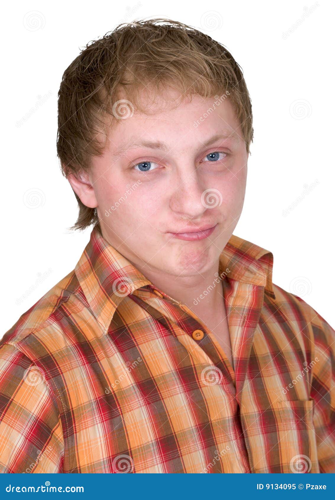 Portrait of the Guy on White Background Stock Image - Image of ...