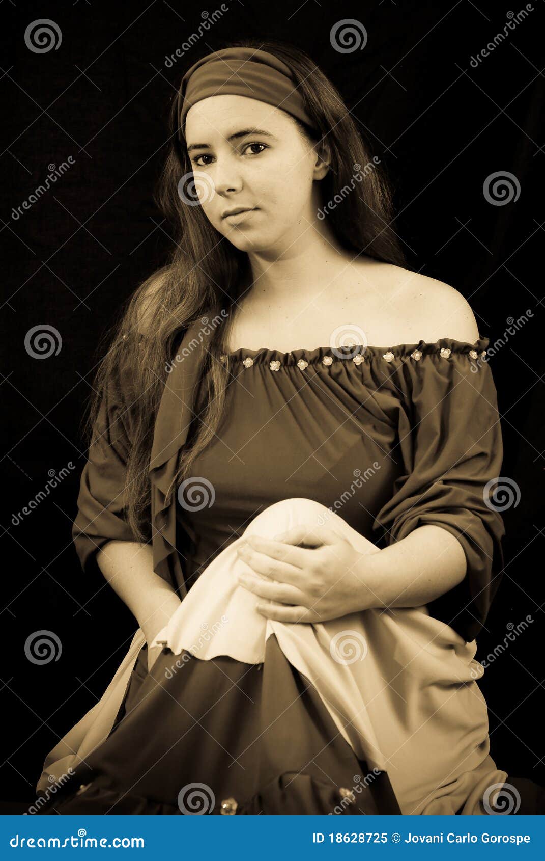 Portrait of a Gypsy stock image. Image of adult, caucasian - 18628725