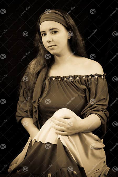 Portrait of a Gypsy stock image. Image of adult, caucasian - 18628725