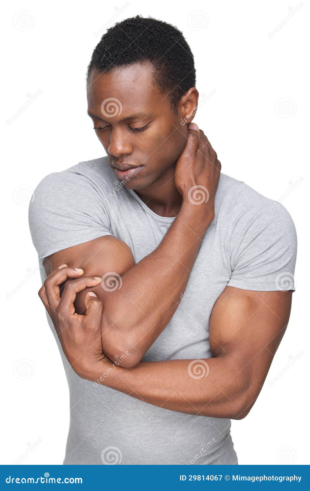 African American Man in Sensual Pose Stock Image - Image of beautiful ...