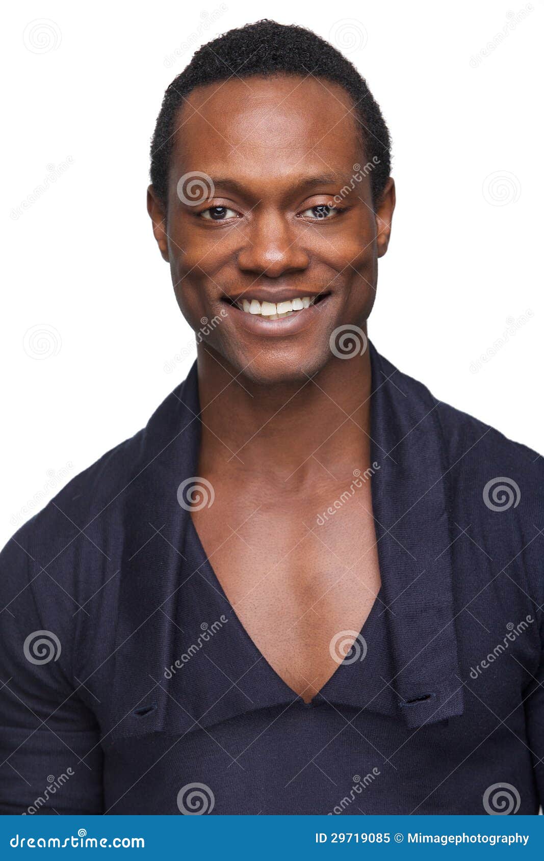 Handsome African American Man Smiling Stock Image Image Of Good