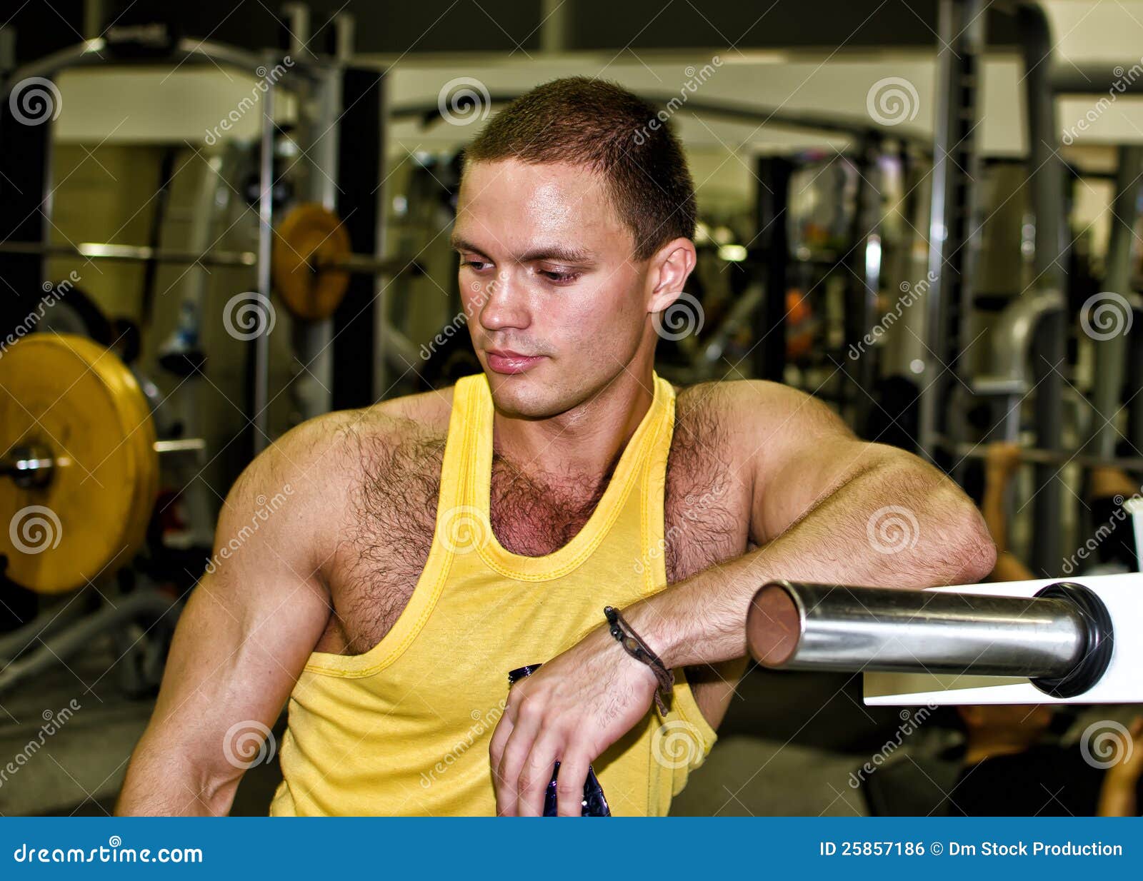 Portrait of Handsome Bodybuilder Stock Photo - Image of progress ...