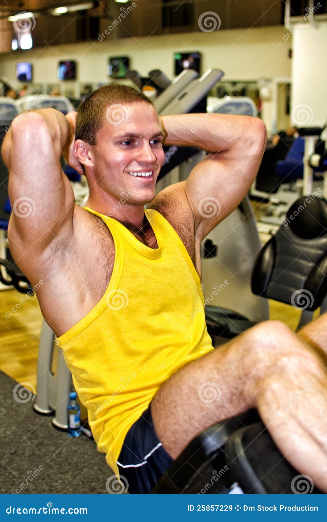 Portrait of Handsome Bodybuilder Stock Image - Image of caucasian ...