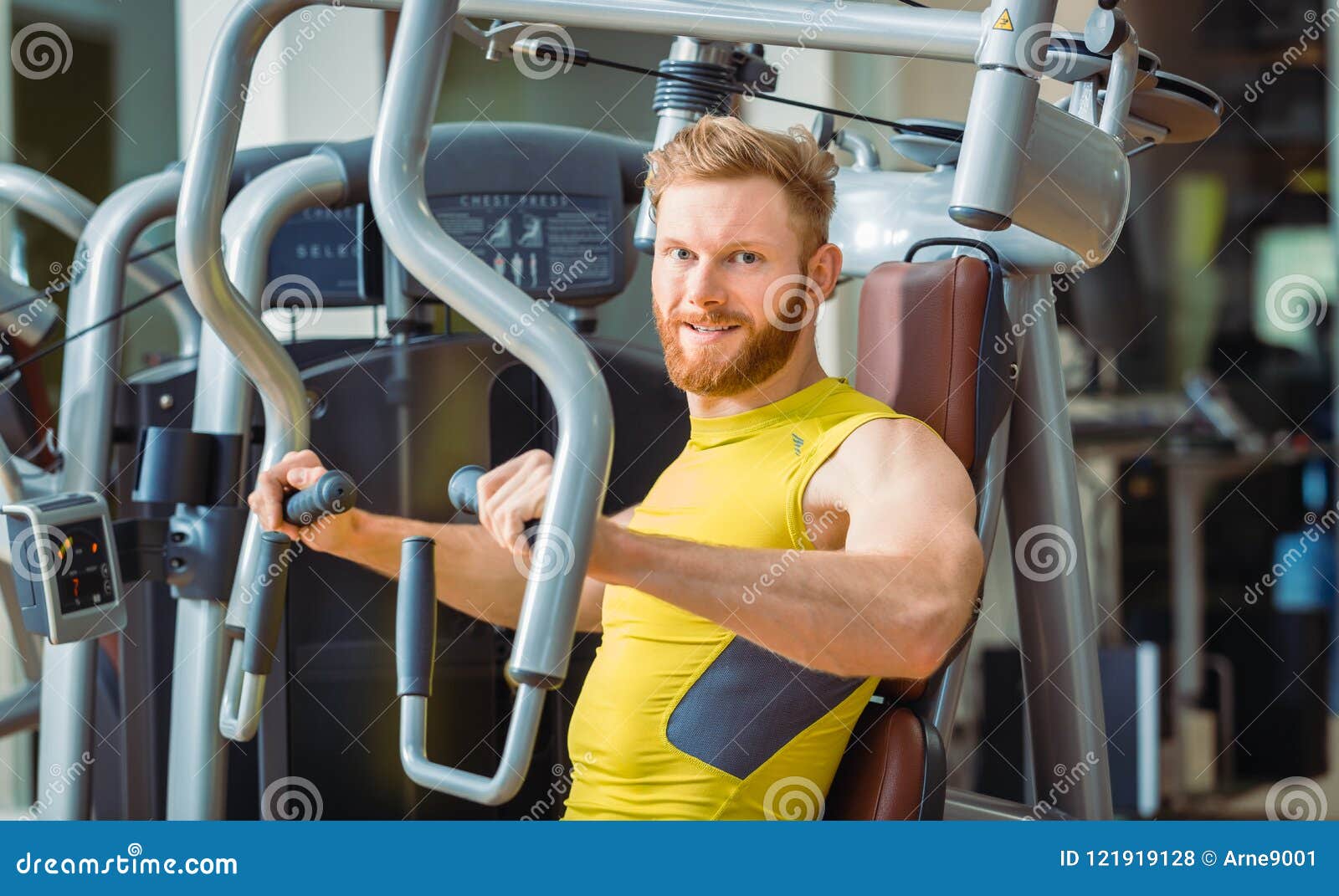 Portrait of a Handsome Bodybuilder Smiling and Looking at Camera Stock ...
