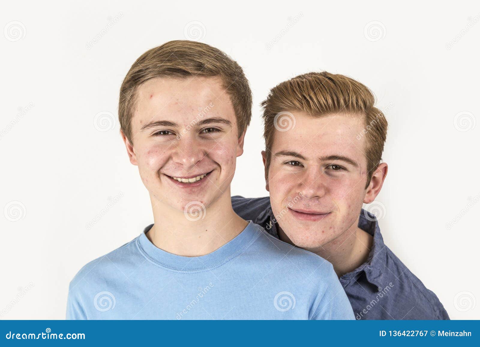 Handsome Brothers. Strong Men Nature Background. Group Muscular Men ...