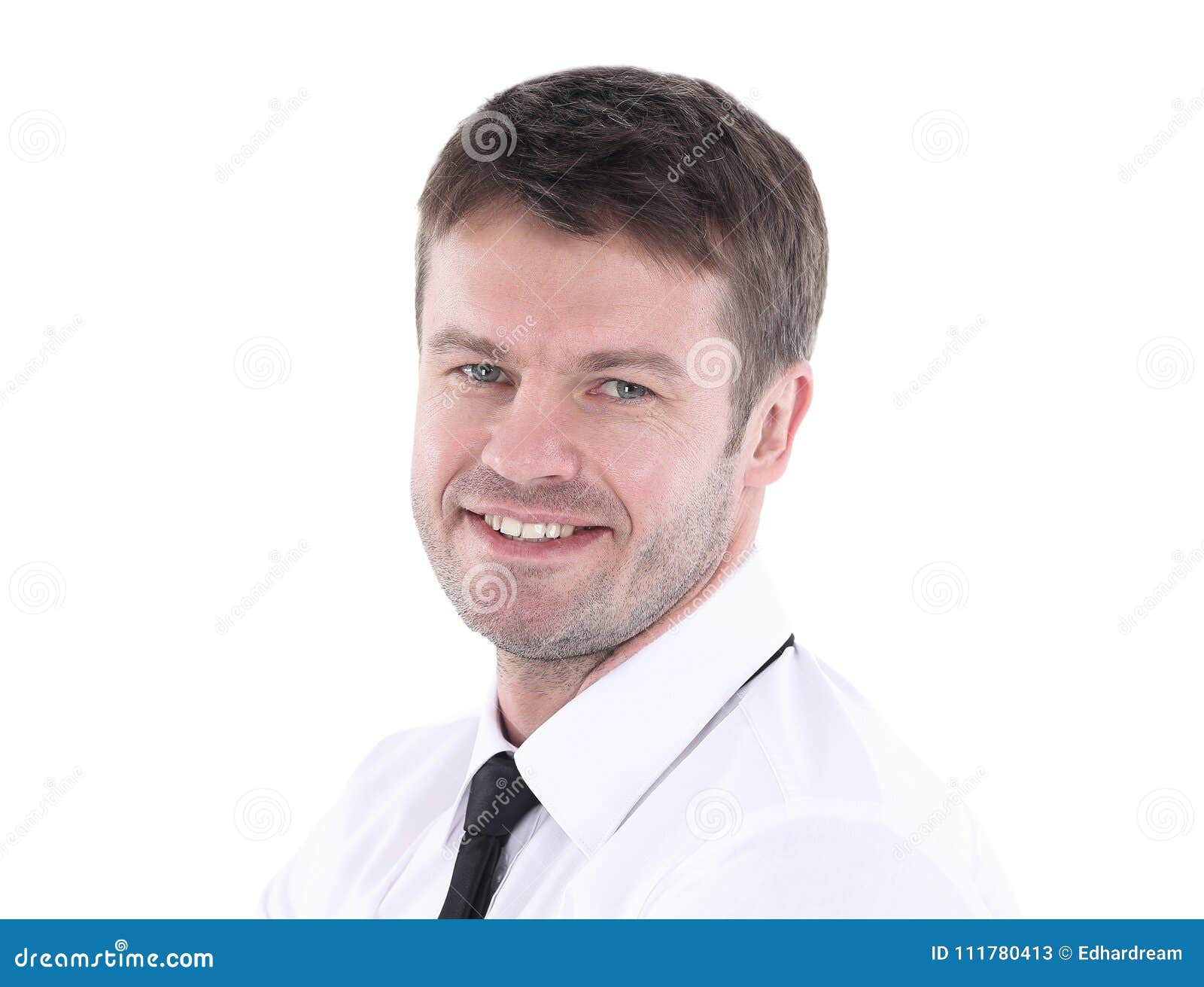 Portrait of a Handsome Business Man Isolated on White. Stock Image ... Portrait of a Handsome Business Man Isolated on White. Stock Image ...