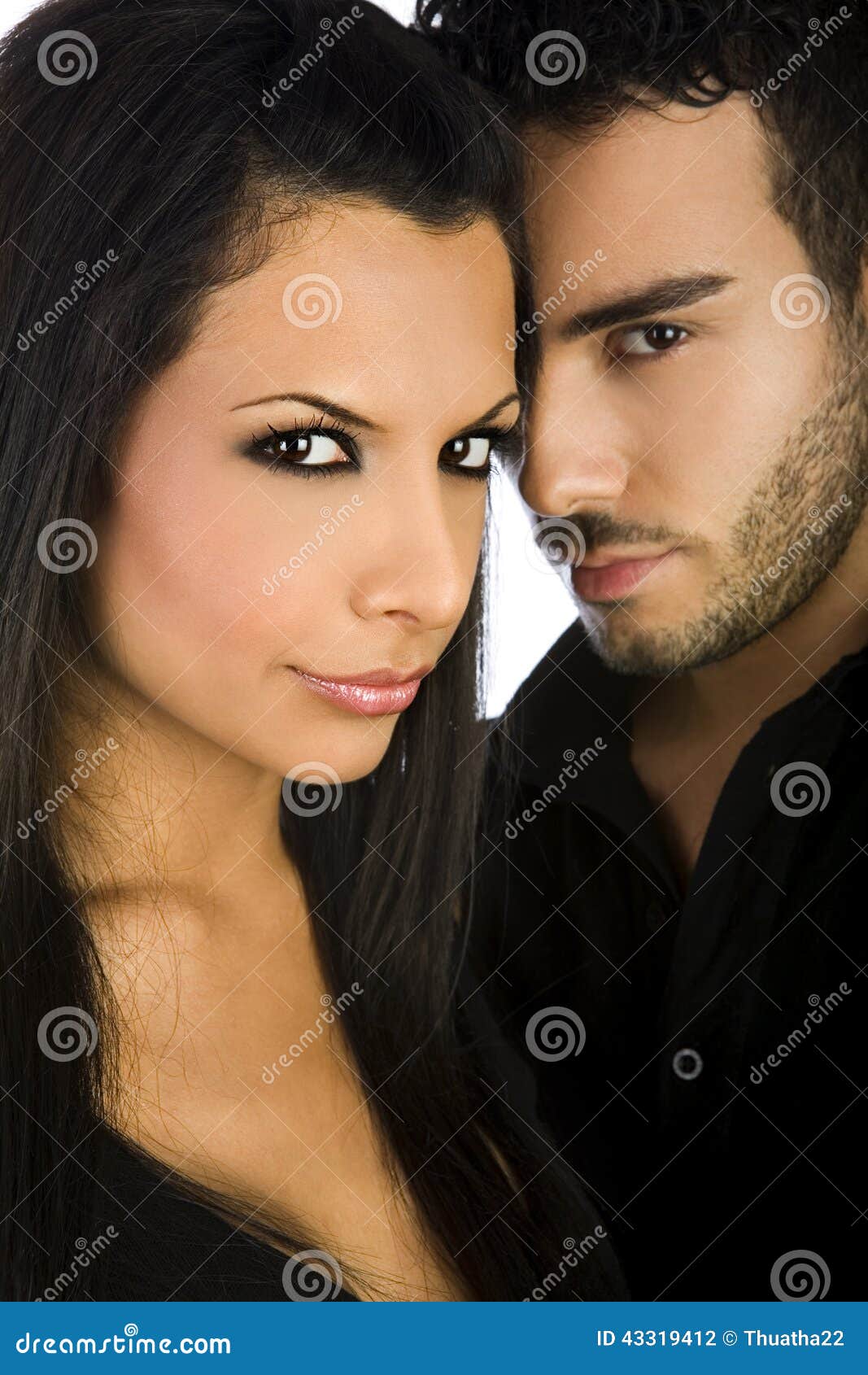 Portrait of a Handsome Couple Stock Photo - Image of portrait, seduce ...