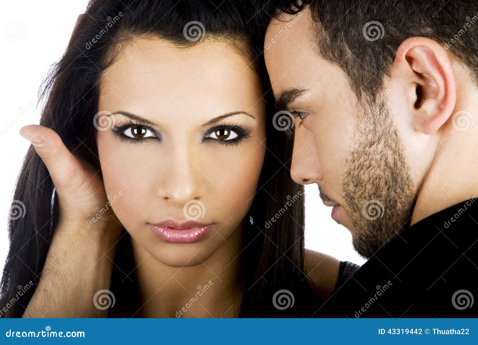 Portrait of a Handsome Couple Stock Photo - Image of couple, muscle ...