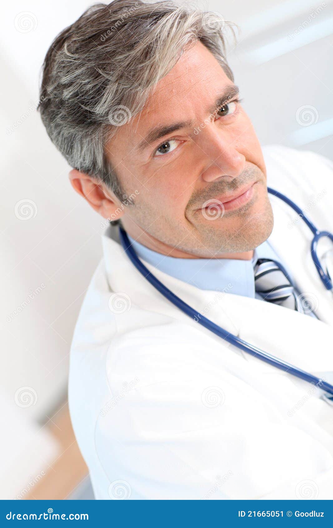 Portrait of Handsome Doctor Stock Image - Image of health, care: 21665051