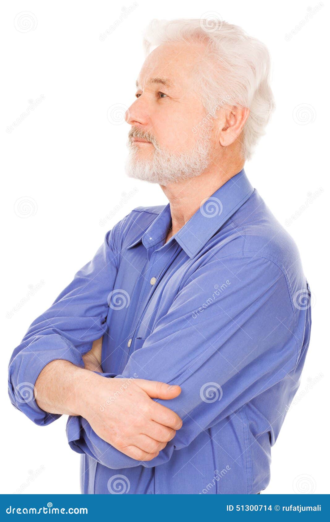 Portrait of Handsome Elderly Man Stock Photo - Image of middle ...