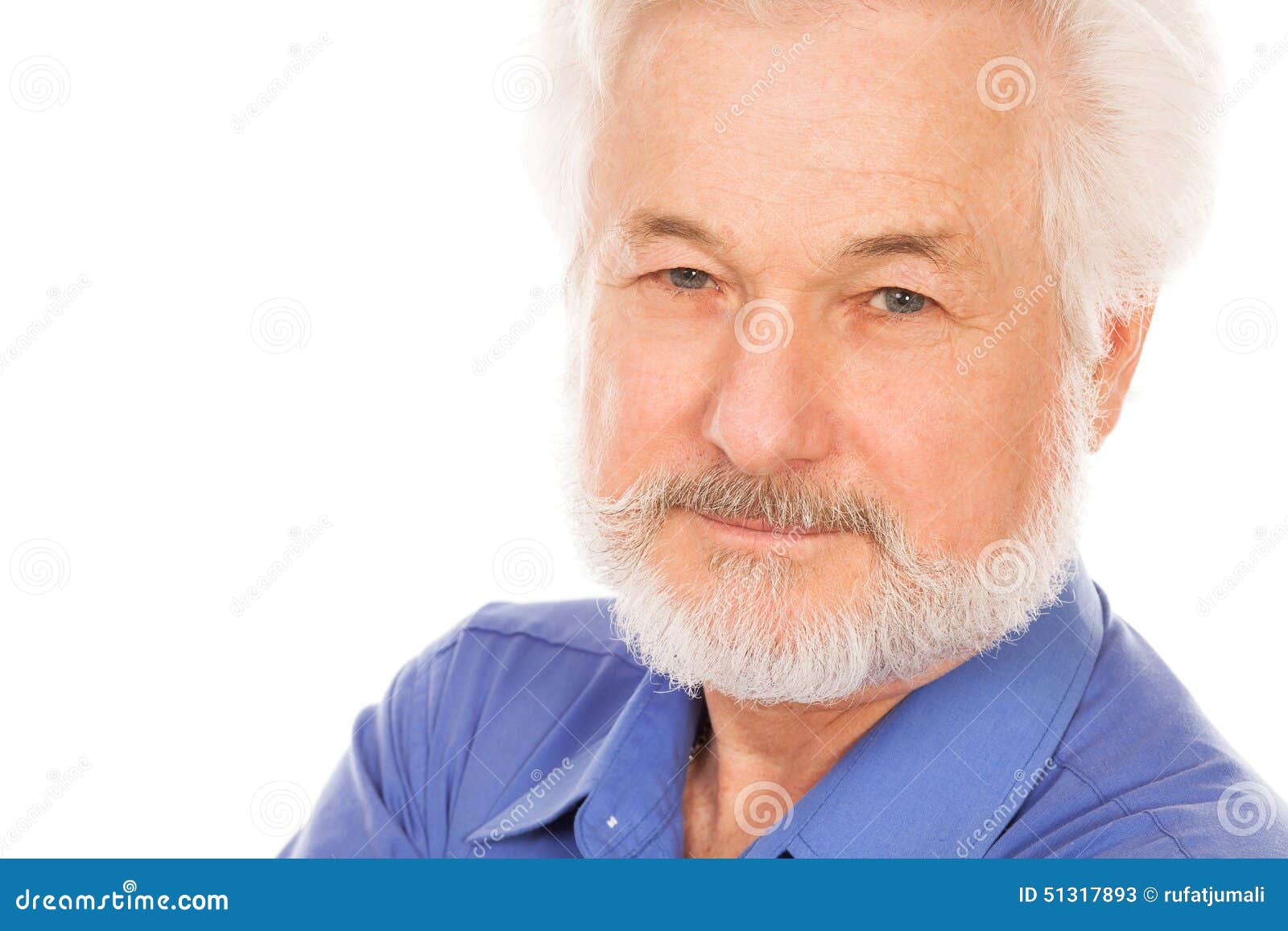 Portrait of Handsome Elderly Man Stock Image - Image of background ...