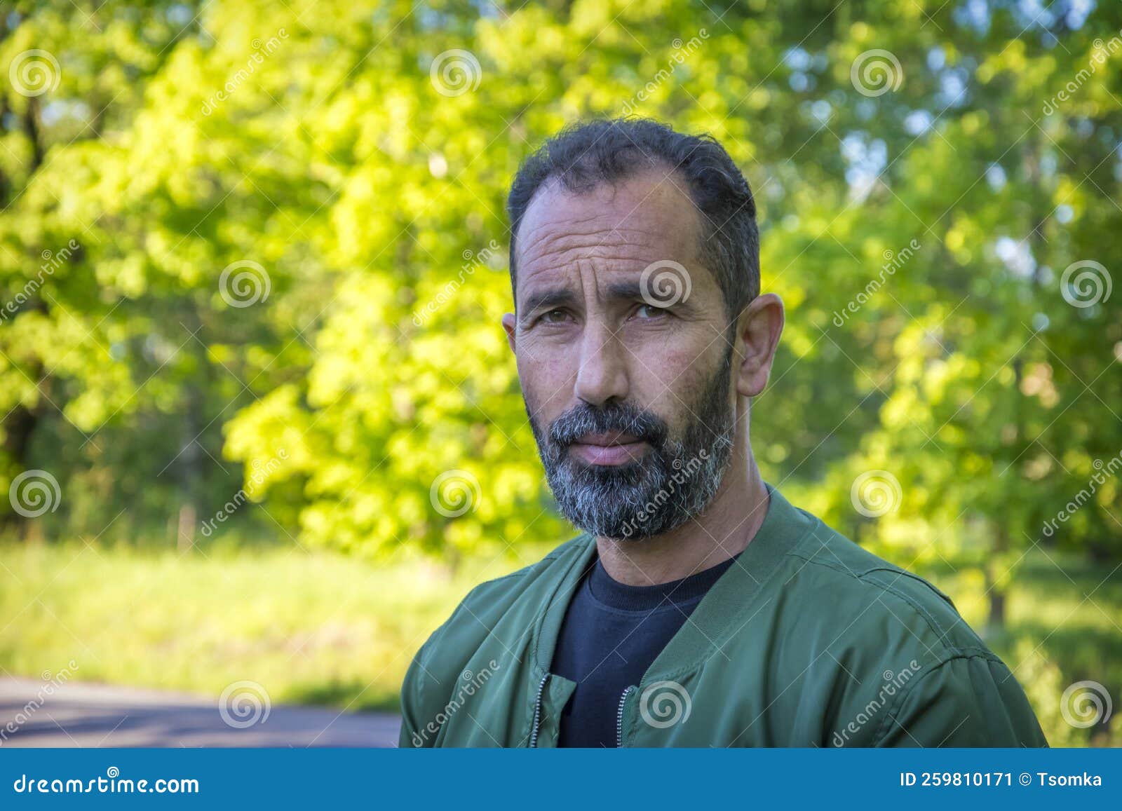 Portrait of a Handsome Elderly Man in Spring Outdoors Stock Image ...