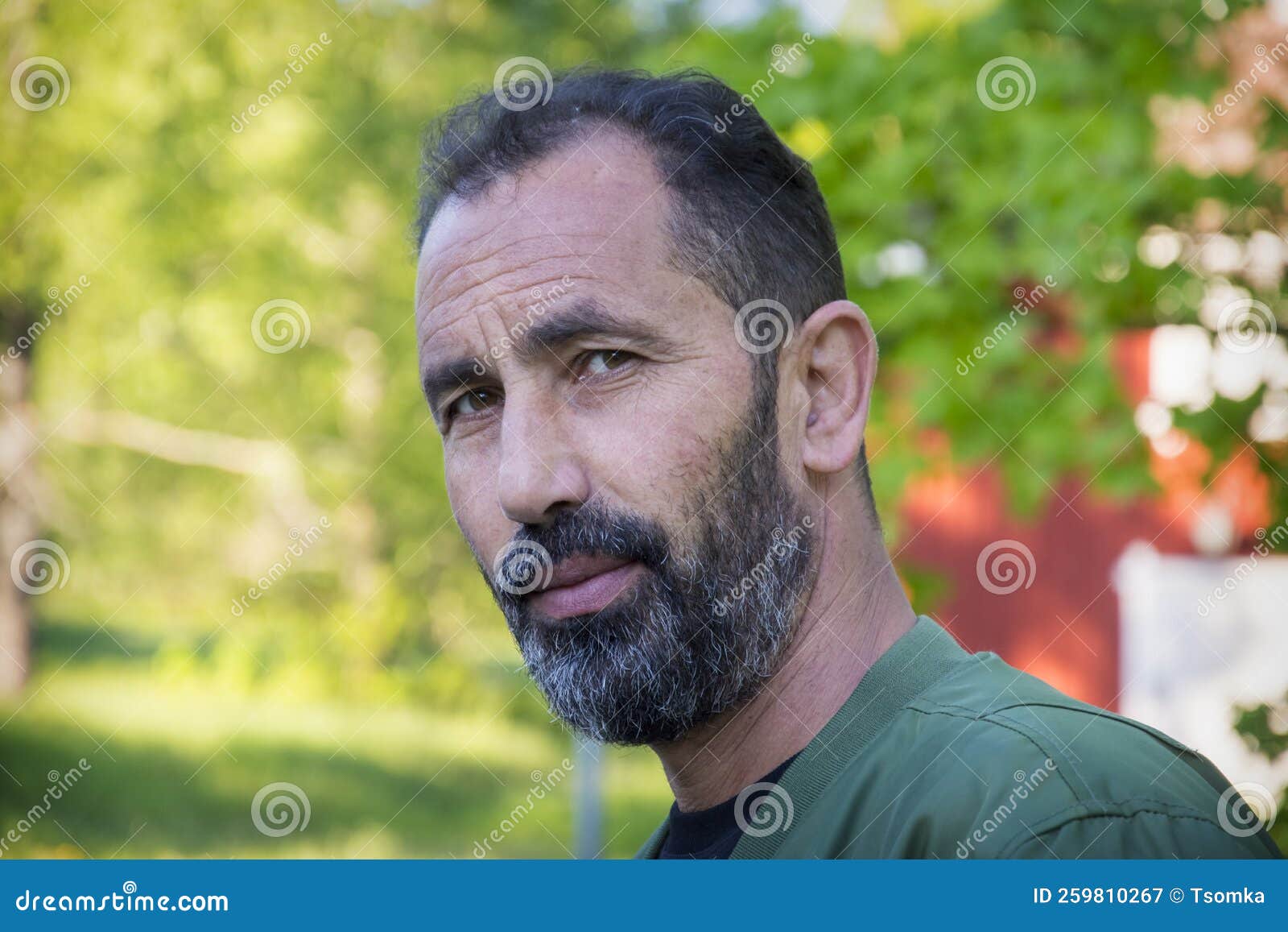 Portrait of a Handsome Elderly Man in Spring Outdoors Stock Image ...