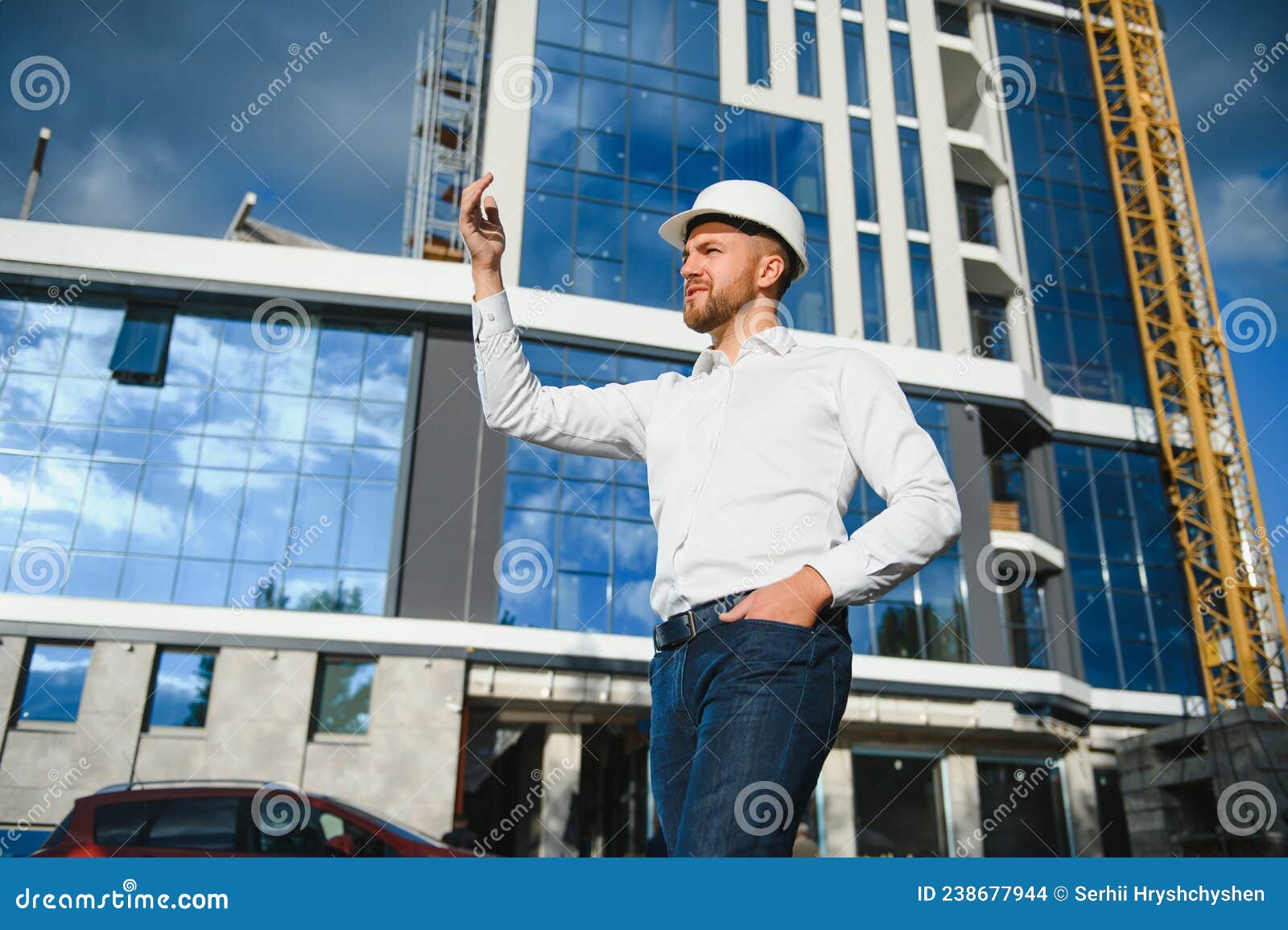 Portrait of an Handsome Engineer Stock Photo - Image of work ...