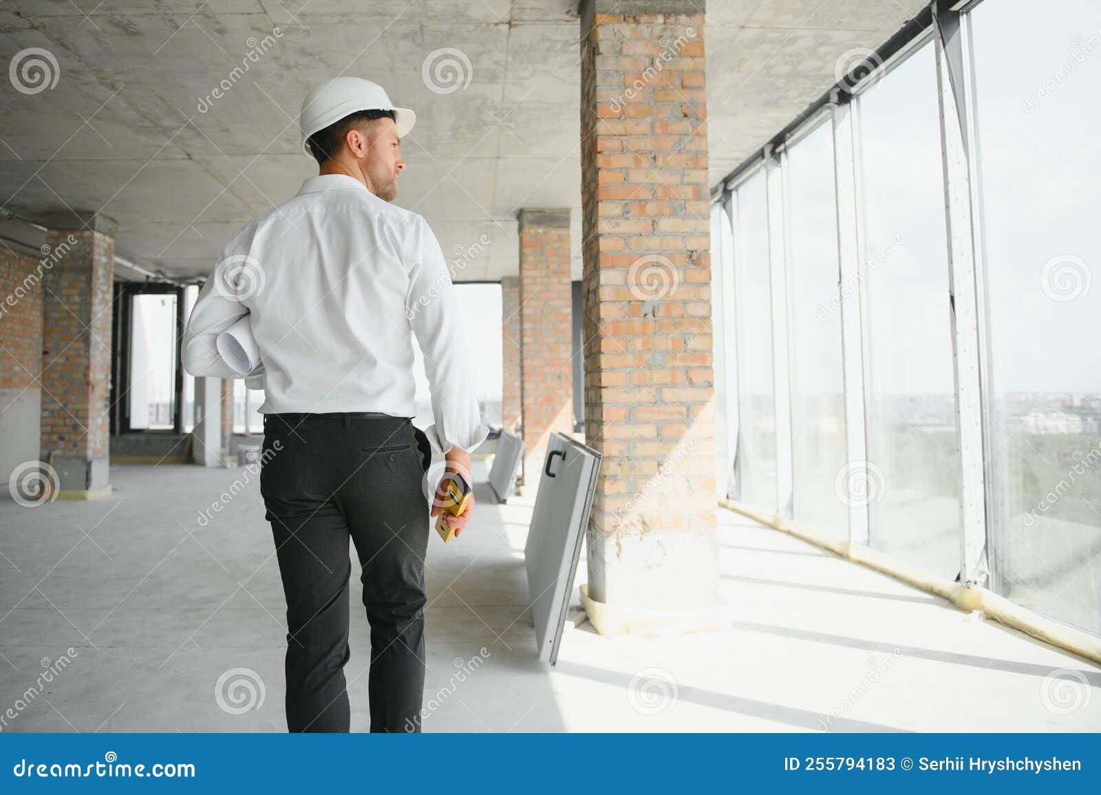 Portrait of an Handsome Engineer. Stock Image - Image of people ...