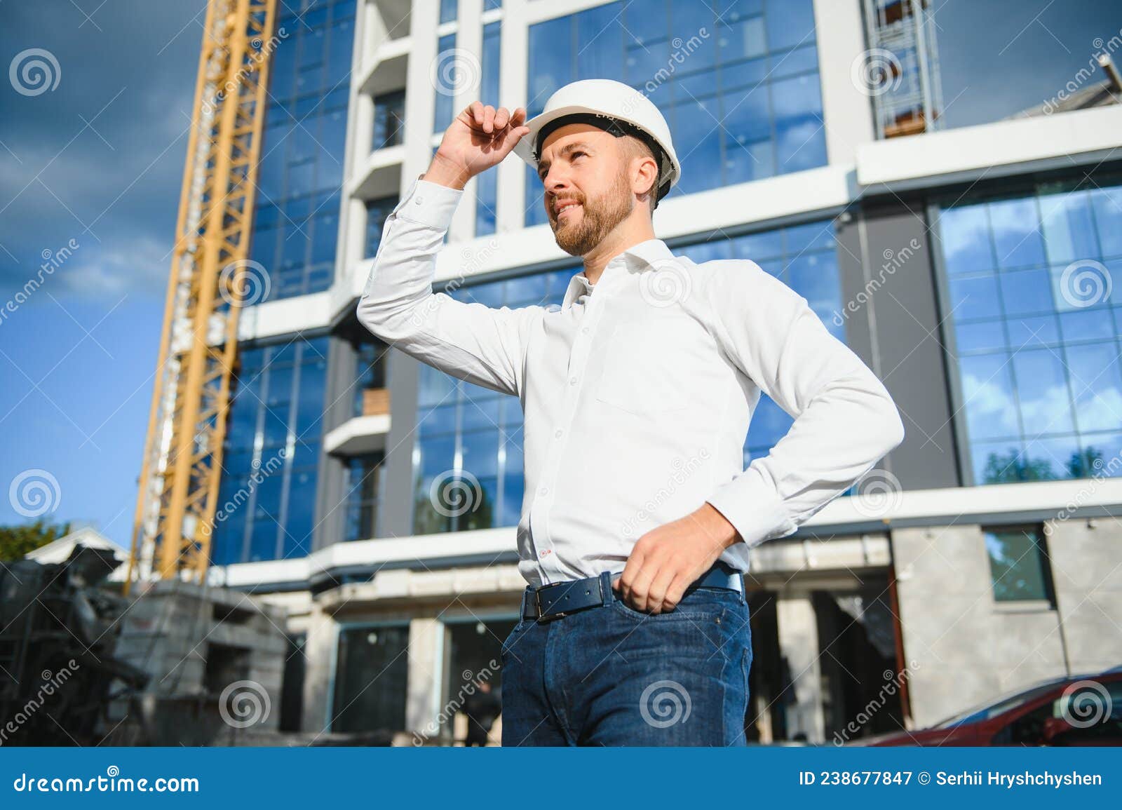 Portrait of an Handsome Engineer at Work Stock Image - Image of male ...