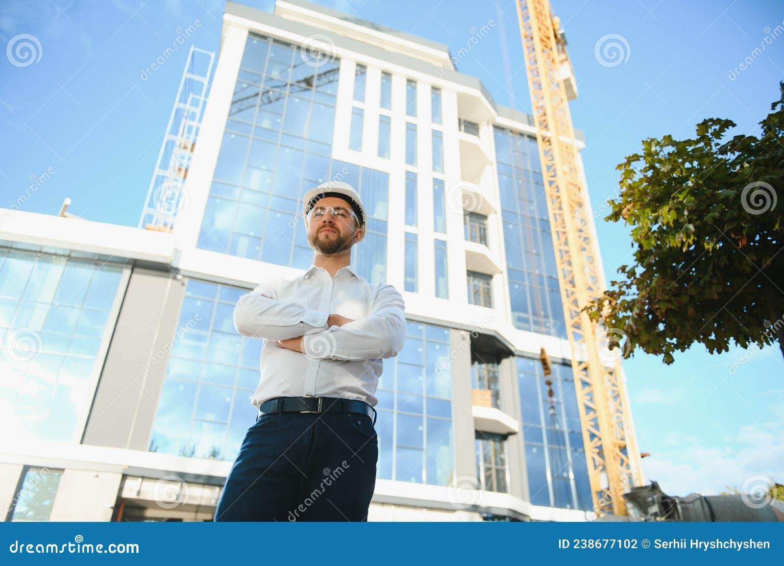 Portrait of an Handsome Engineer at Work Stock Photo - Image of ...