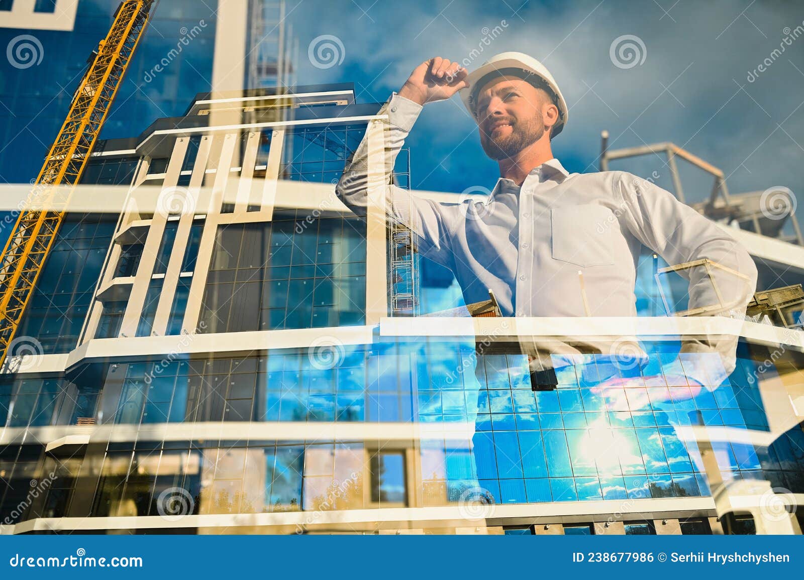 Portrait of an Handsome Engineer at Work Stock Photo - Image of ...