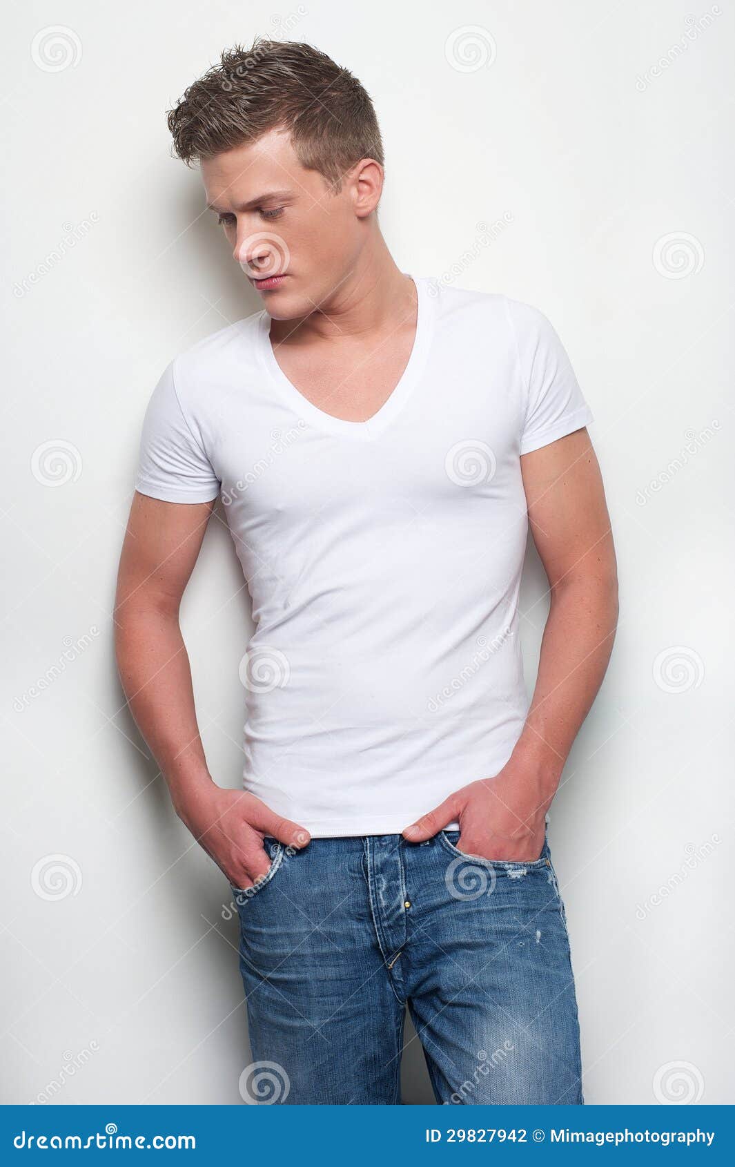 Handsome Guy in Jeans stock photo. Image of blue, model - 29827942 Handsome Guy in Jeans stock photo. Image of blue, model - 29827942