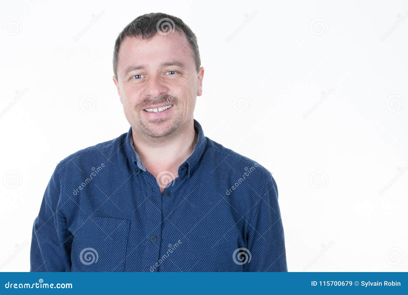Portrait of a Handsome Guy with a Smile on His Face Stock Image - Image ...