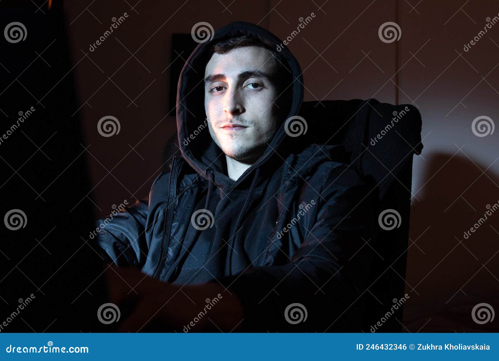 Portrait of Handsome Hacker at Work Stock Photo - Image of cyberattack ...