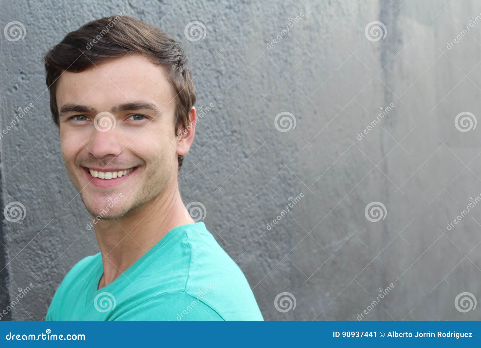 Portrait of a Handsome Happy Man Stock Image - Image of candid, college ...