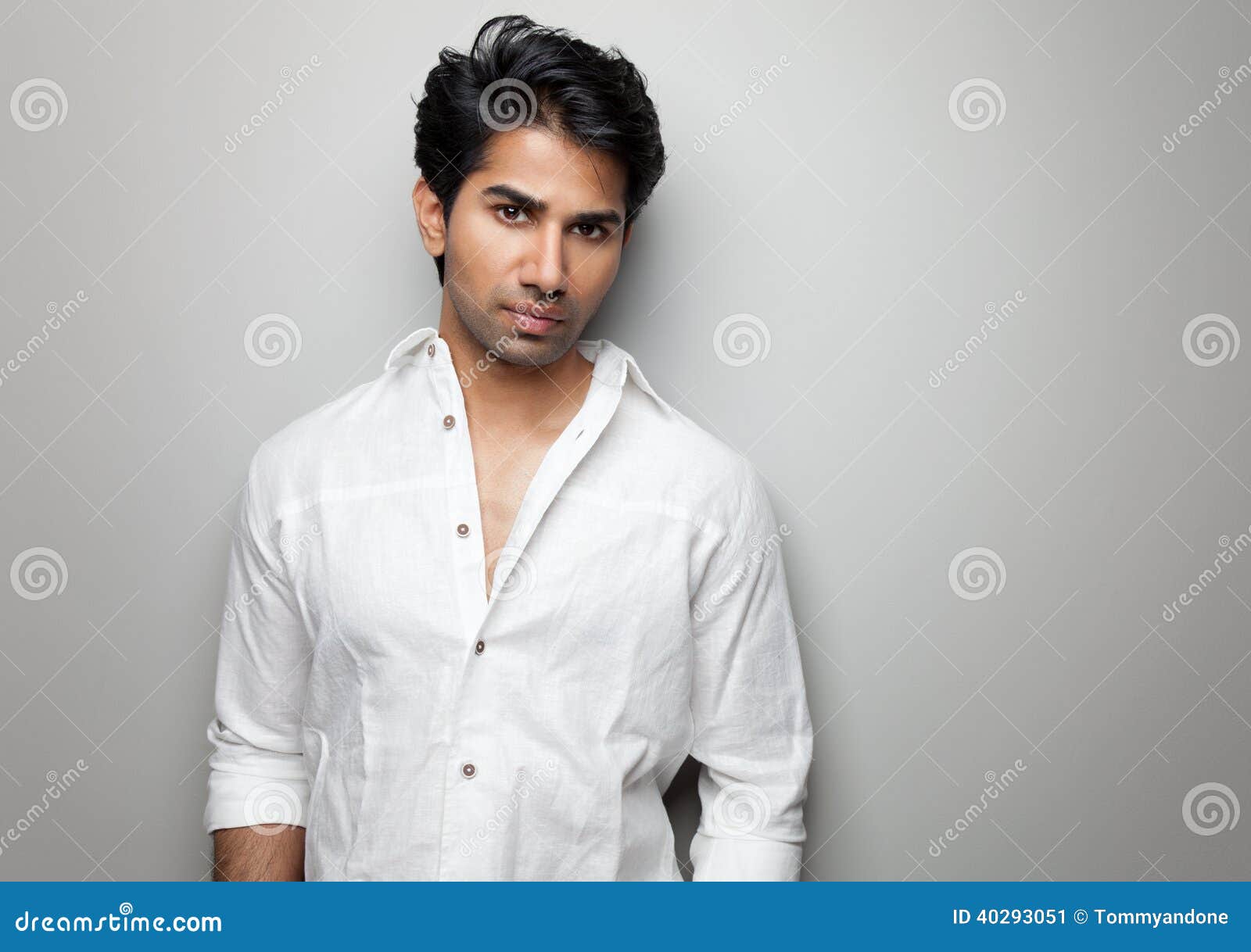 Portrait of a Handsome Indian Man Stock Image - Image of people, indian ...