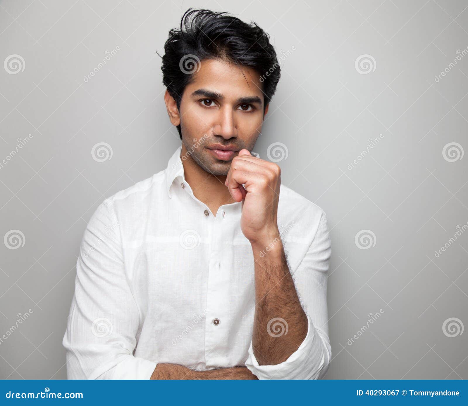 Portrait of a Handsome Indian Man Stock Image - Image of modern ...