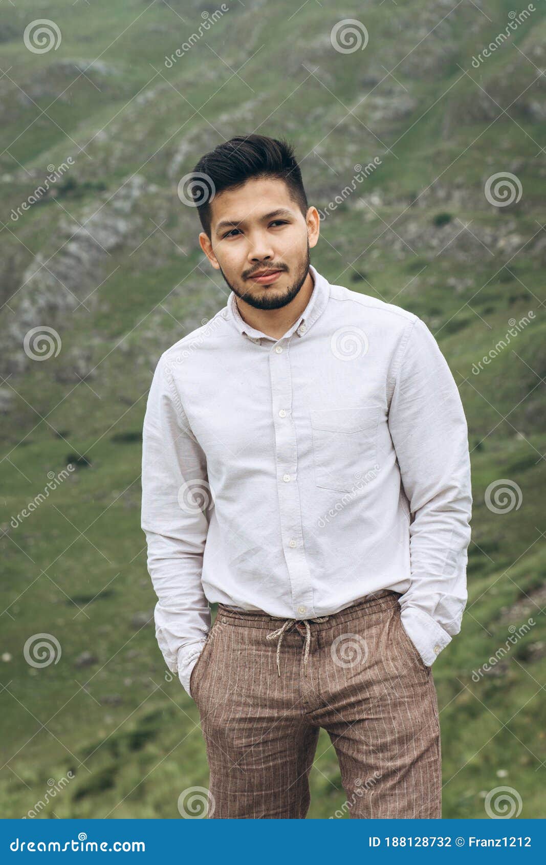 Portrait of a Handsome Kazakh Man Stock Photo - Image of adult, human ...