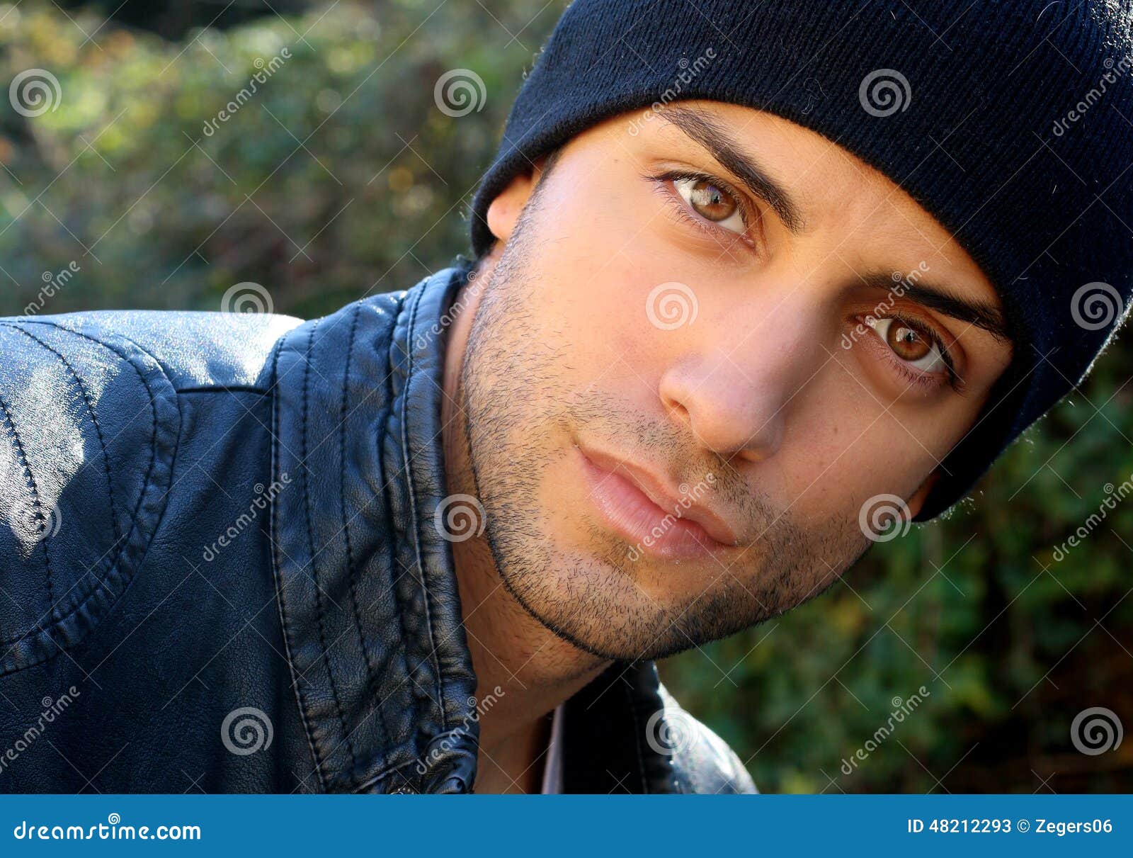 Portrait of a Handsome Latin Man Stock Image - Image of serious, model ...