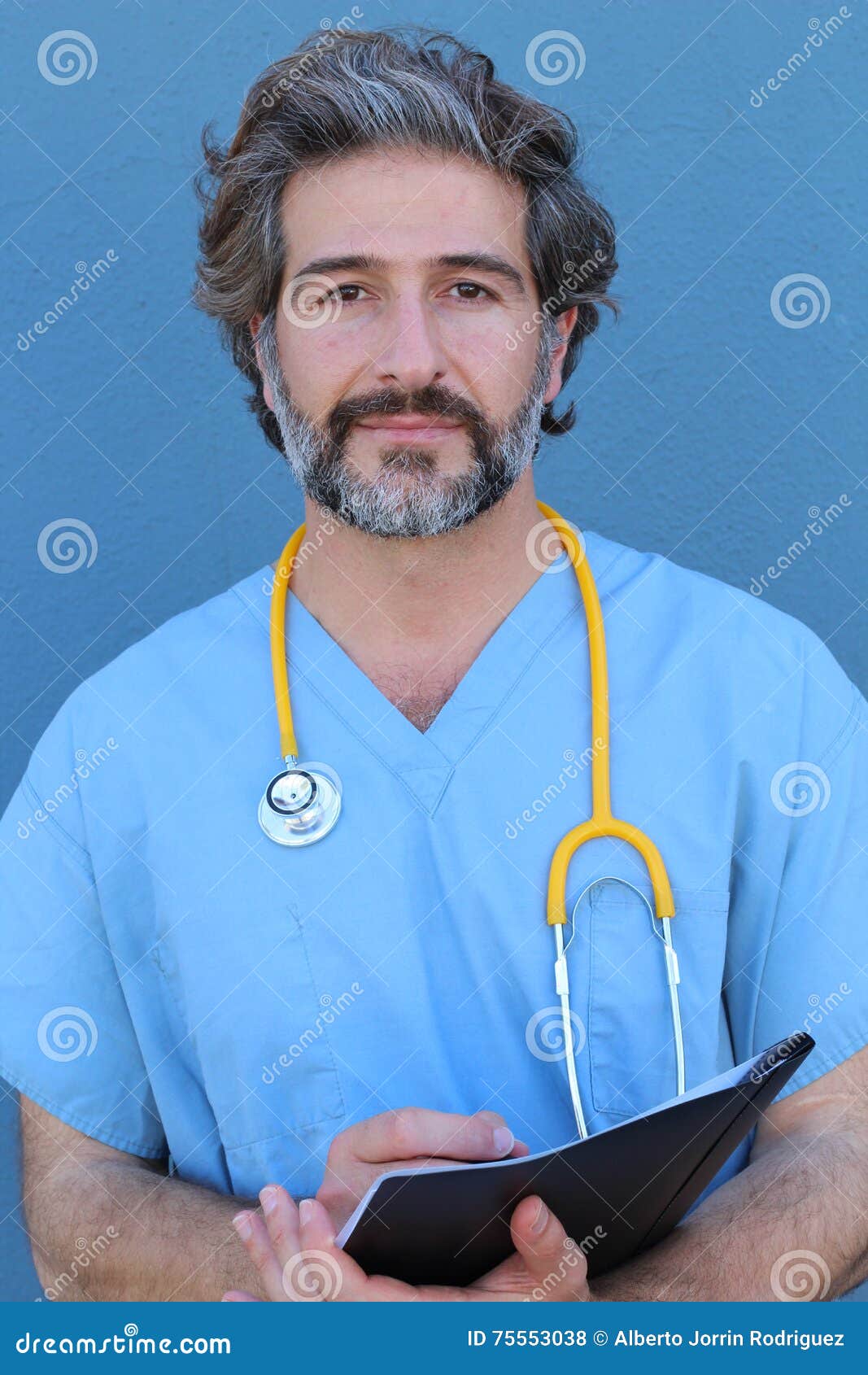 Portrait of a Handsome Male Doctor Stock Photo - Image of adult ...