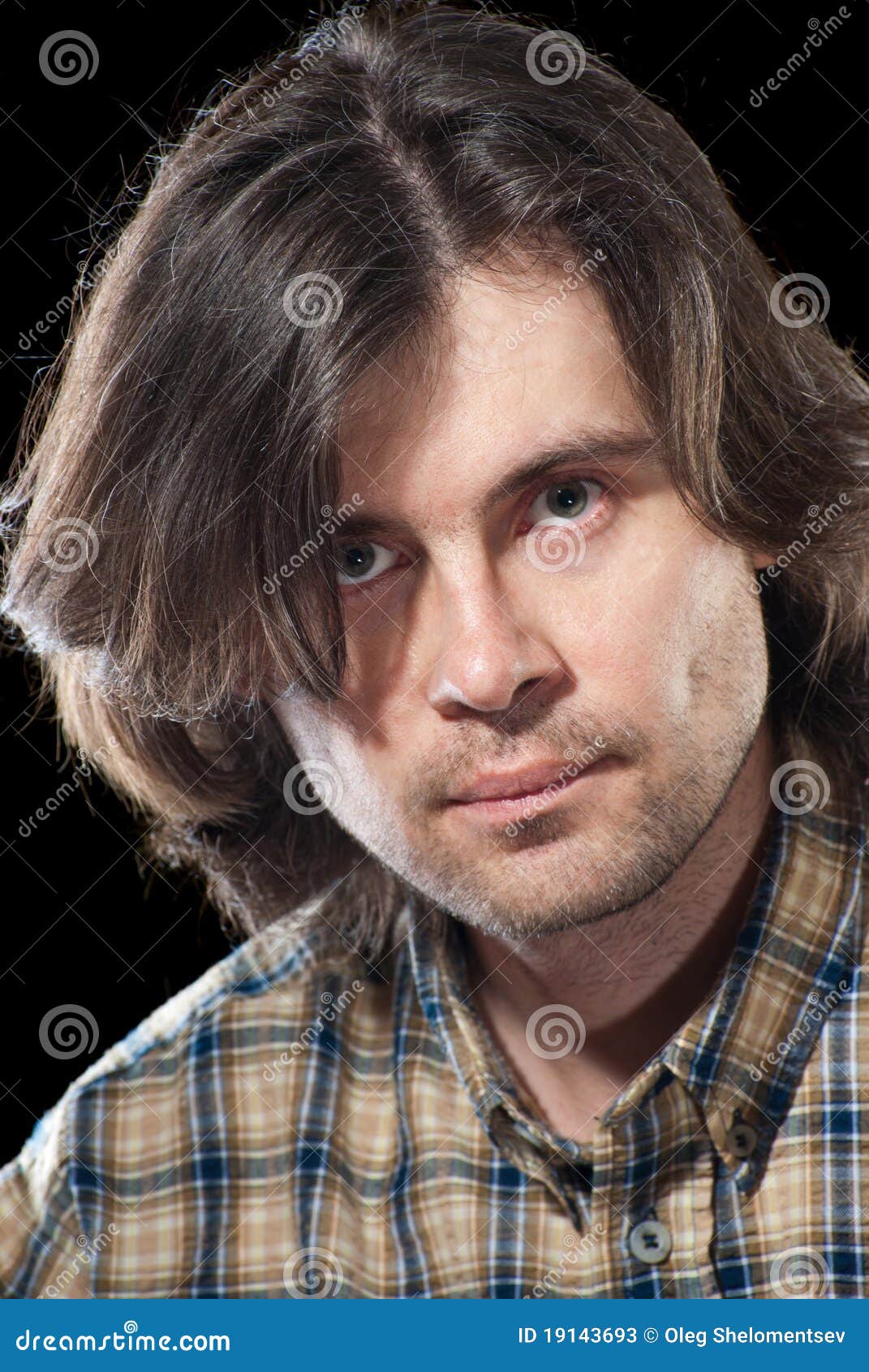 Portrait of handsome man stock image. Image of closeup - 19143693