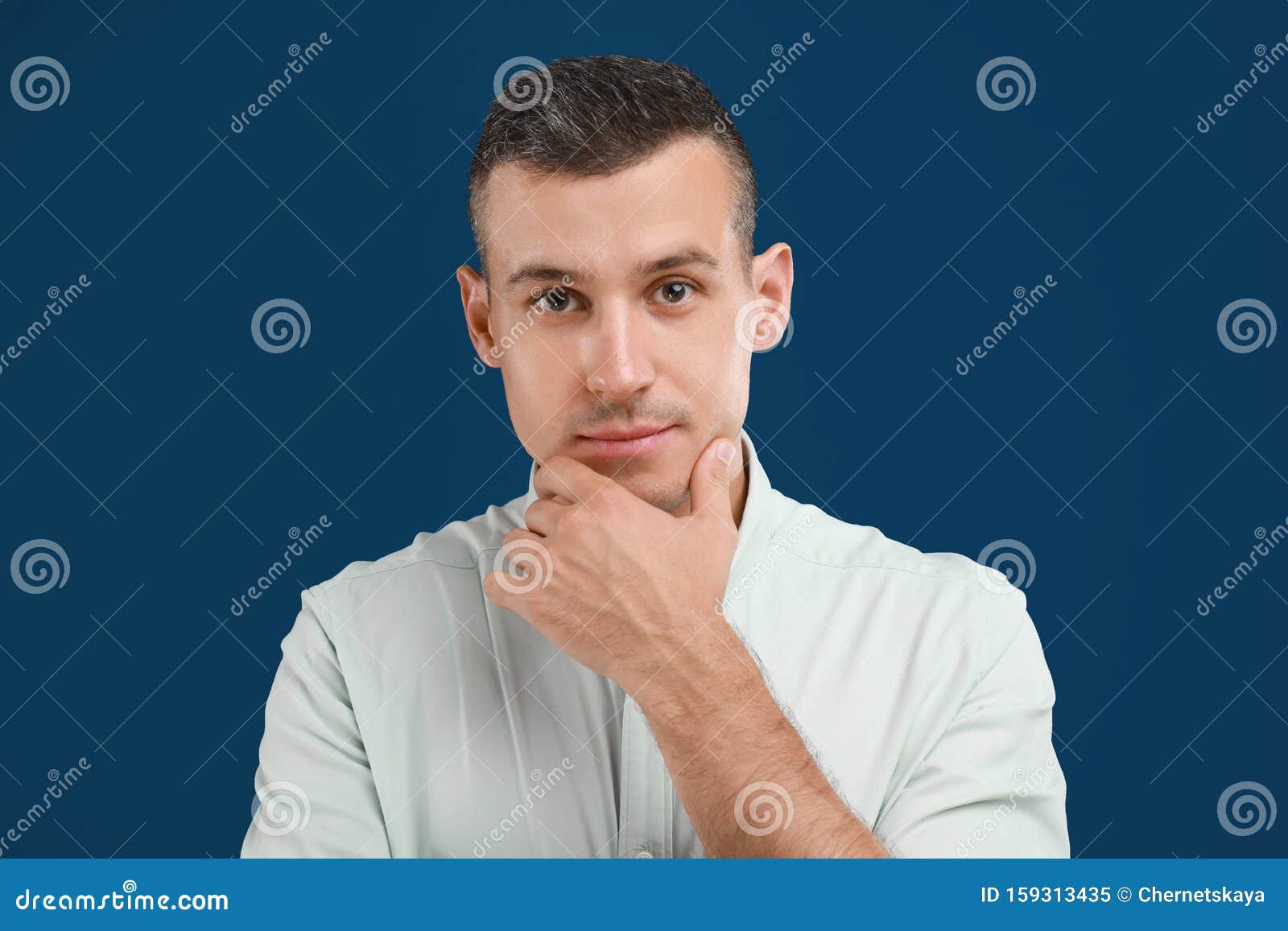 Portrait of Handsome Man on Background Stock Image - Image of portrait ...