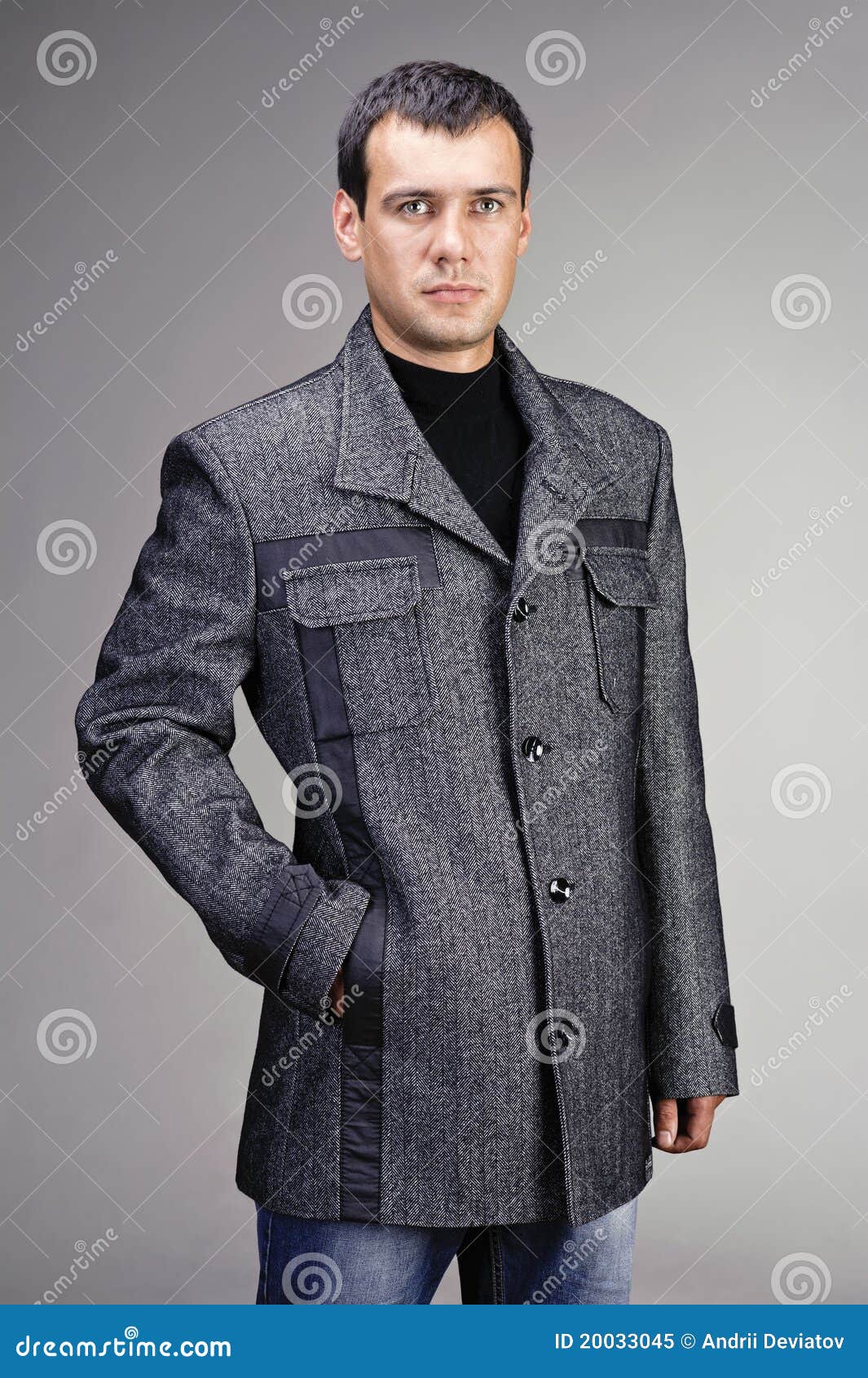Portrait Of Handsome Man In Coat Royalty Free Stock Photo - Image: 20033045