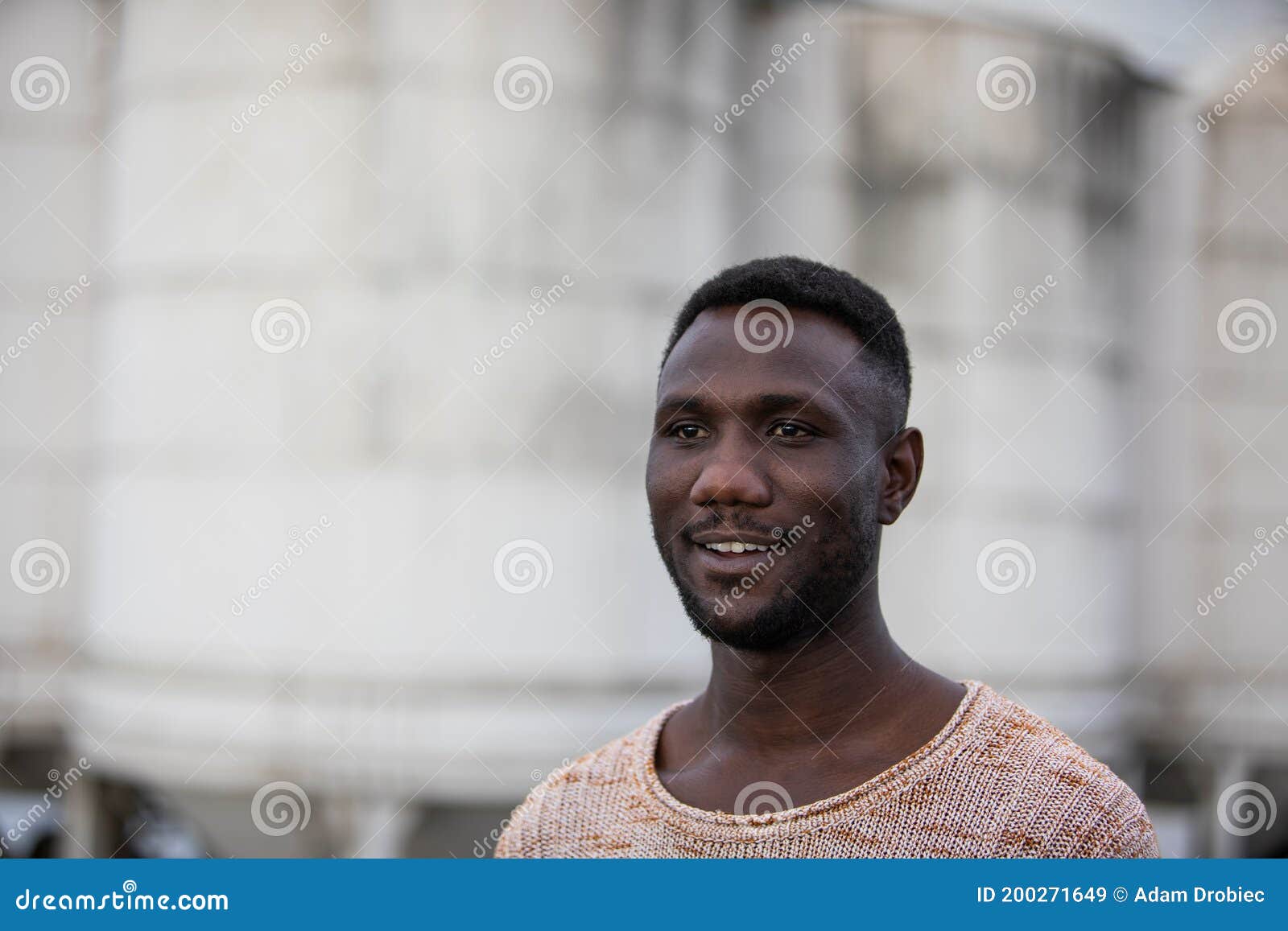 Portrait of Handsome Man Looking Away Stock Image - Image of shot ...