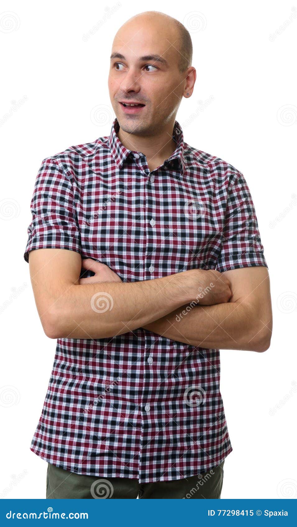 Portrait of an Handsome Man Looking Side Stock Image - Image of copy ...