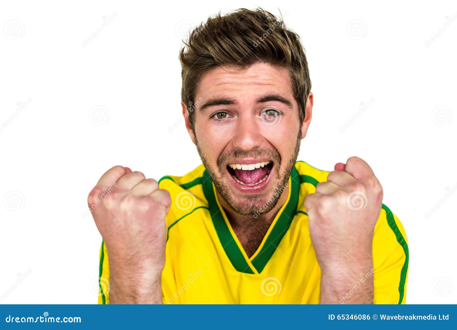 Portrait of Handsome Man Rejoicing Stock Photo - Image of elegant ...