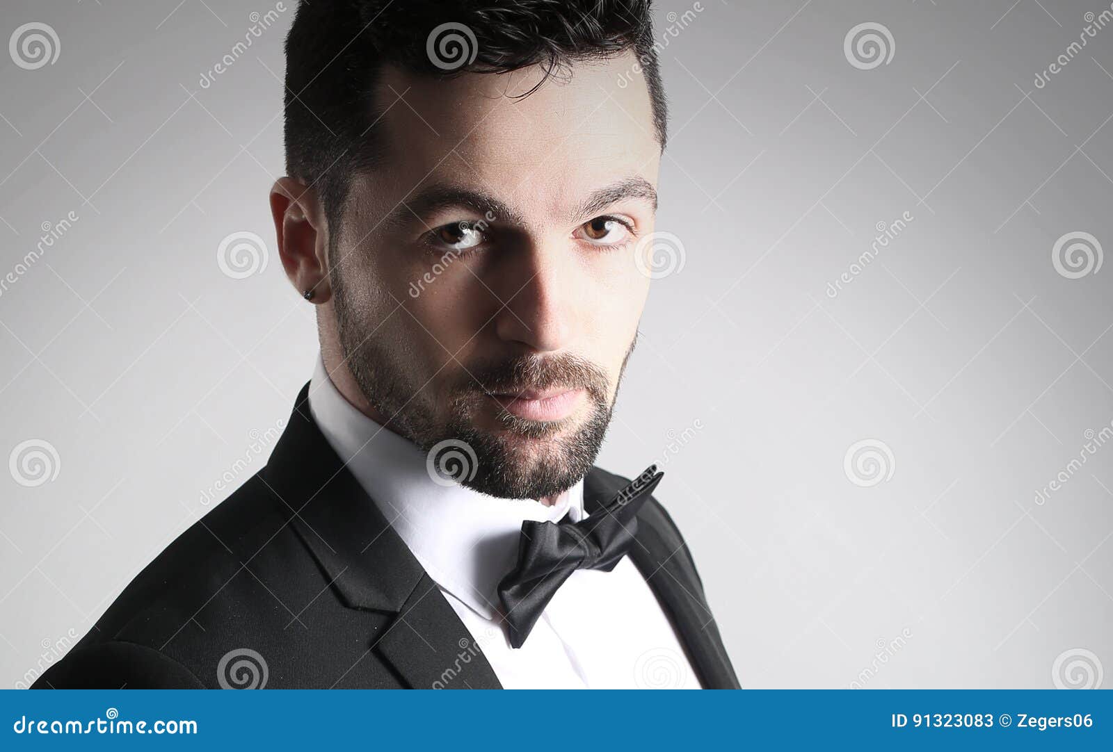 Portrait of an Handsome Man Wearing a Bow Tie Stock Image - Image of ... Portrait of an Handsome Man Wearing a Bow Tie Stock Image - Image of ...