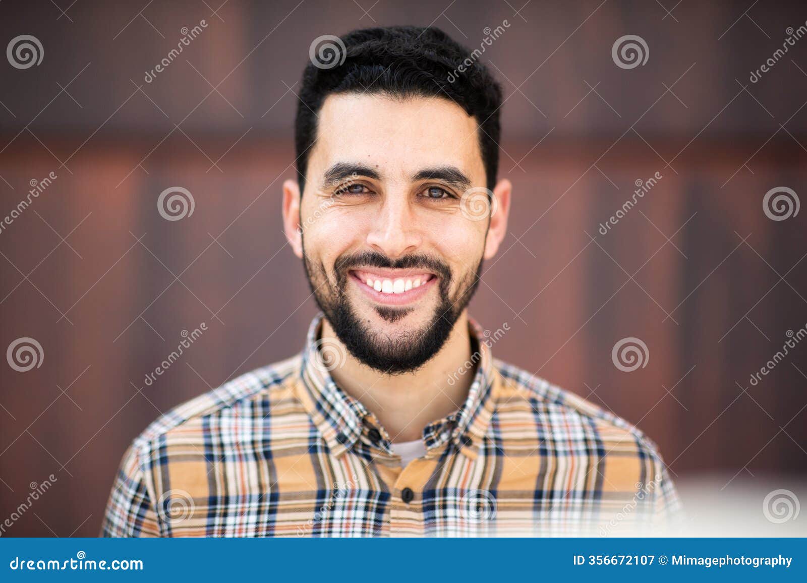 Portrait of Handsome Young Arabic Man Smiling Stock Image - Image of ...