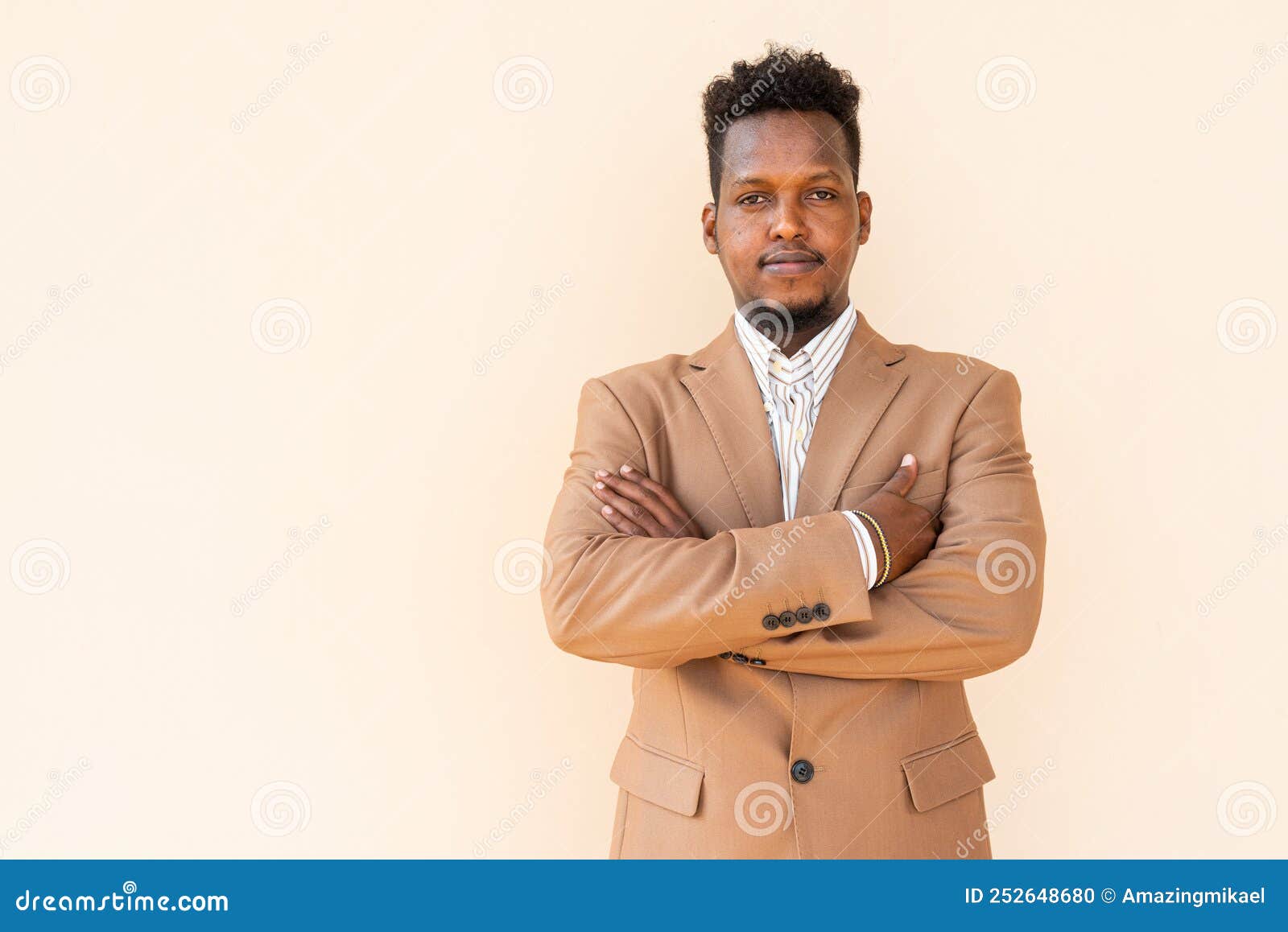 Portrait of Handsome Young Black Man Stock Photo - Image of person ...