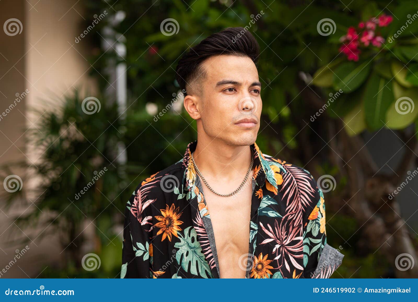 Portrait of Handsome Young Cool Man Outdoors Stock Photo - Image of ...